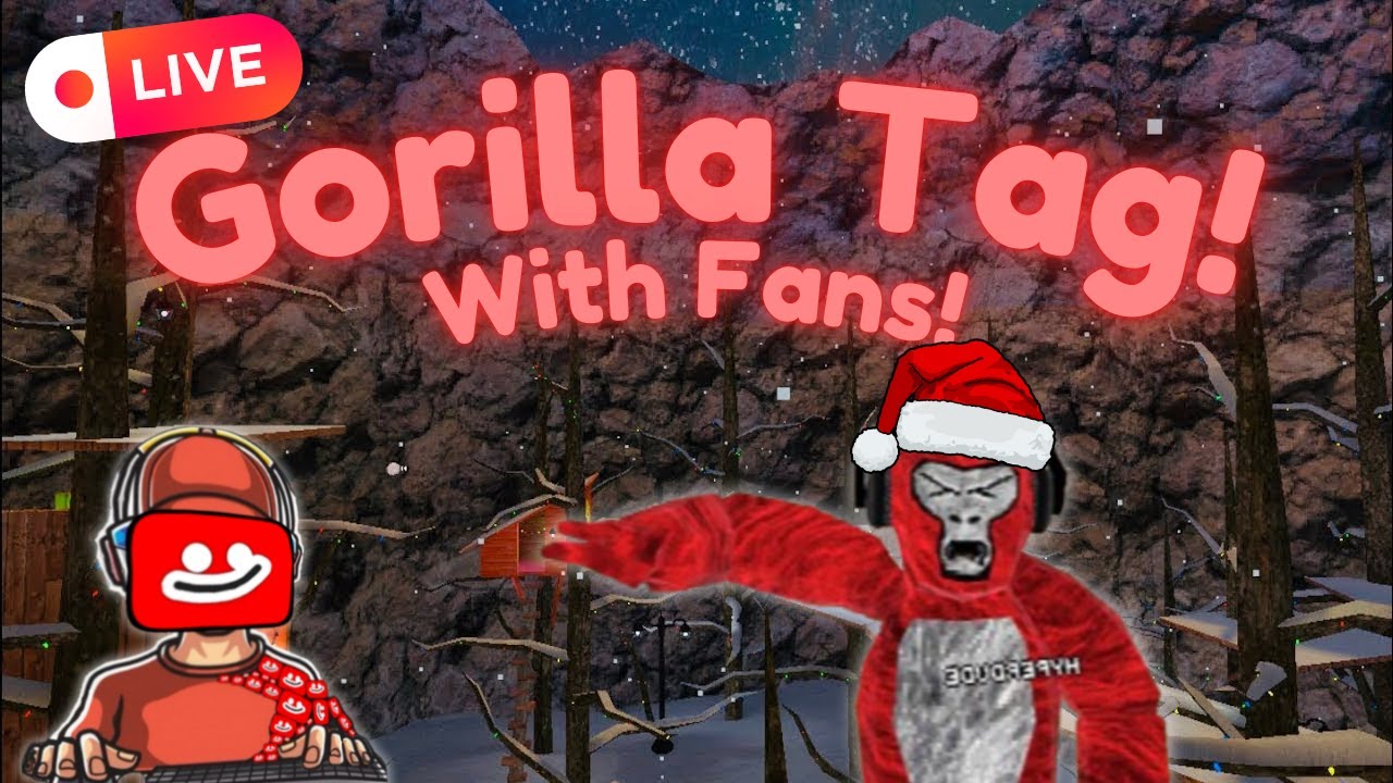 GORILLA TAG WITH FANS! | Gorilla Tag Vertical Stream - YouTube