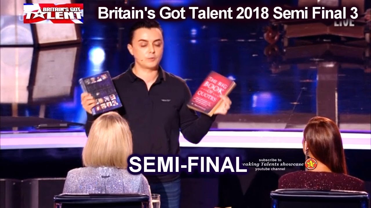 Marc Spelmann Magician MAGICALLY EMOTIONAL Britain's Got Talent 2018 ...