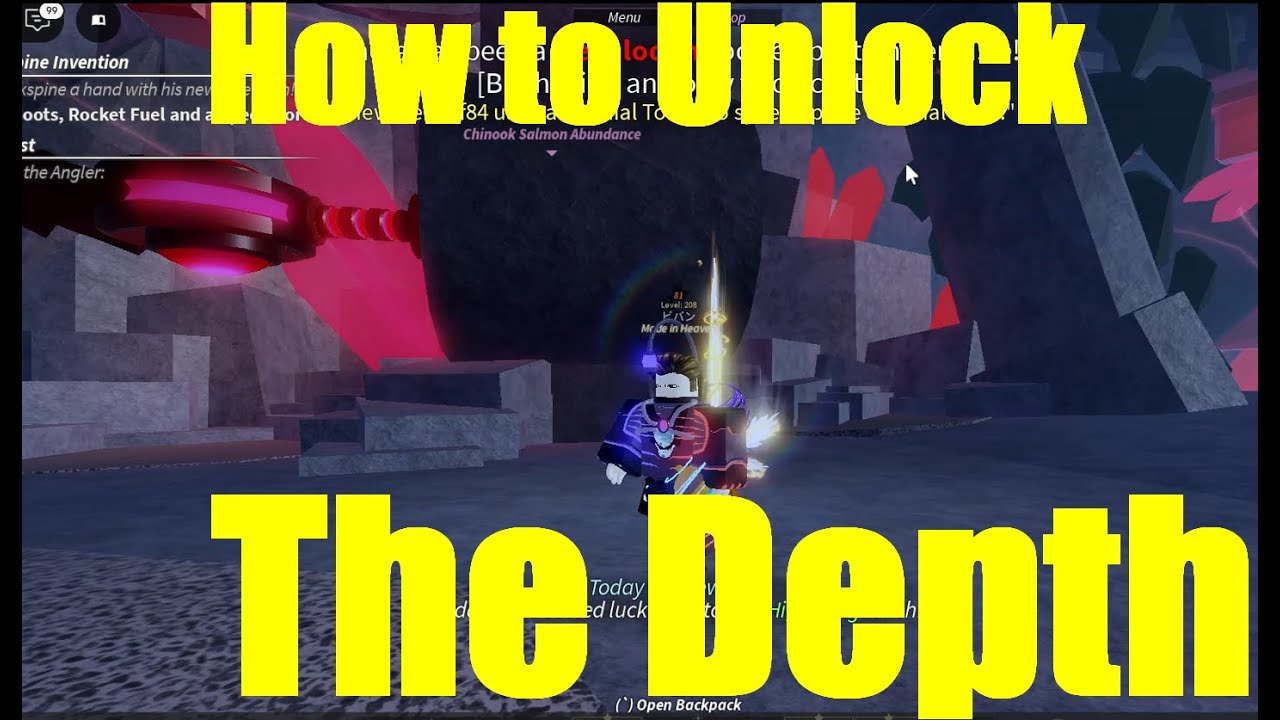 How to get to THE DEPTH Location in Fisch! (Unlock The Depth in Fisch ...