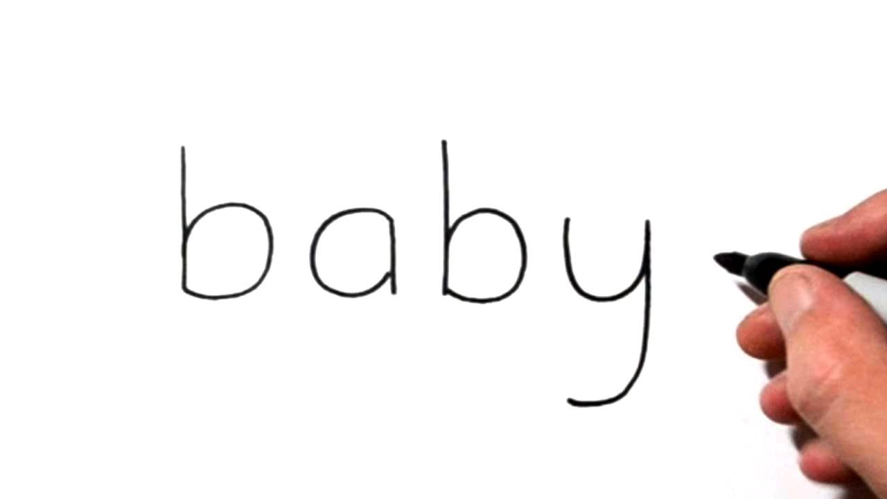 How To Turn Word Baby Into A Cartoon For Kids YouTube how-to-turn-word-baby-into-a-cartoon-for-kids-youtube
