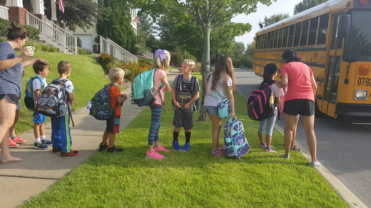 1st Day on Bus - First Grade - YouTube
