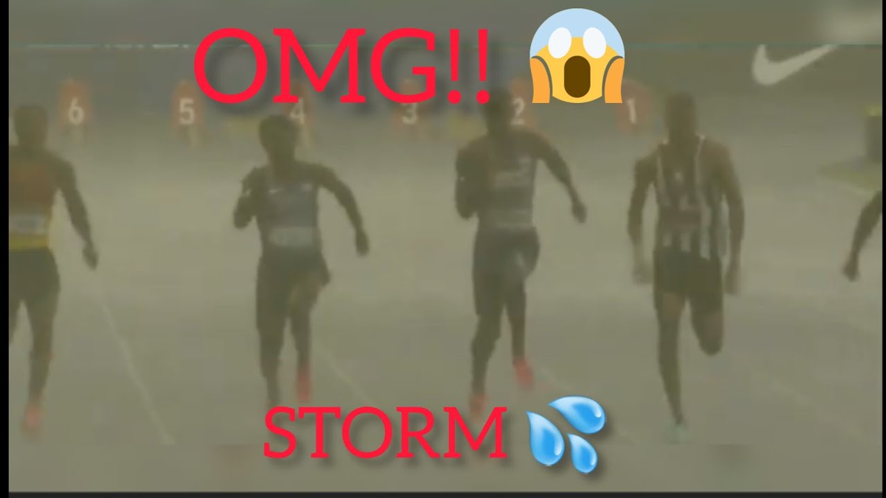 Running in Stormy weather | UK🇬🇧 Athletics Championship 2023 | men 100m ...