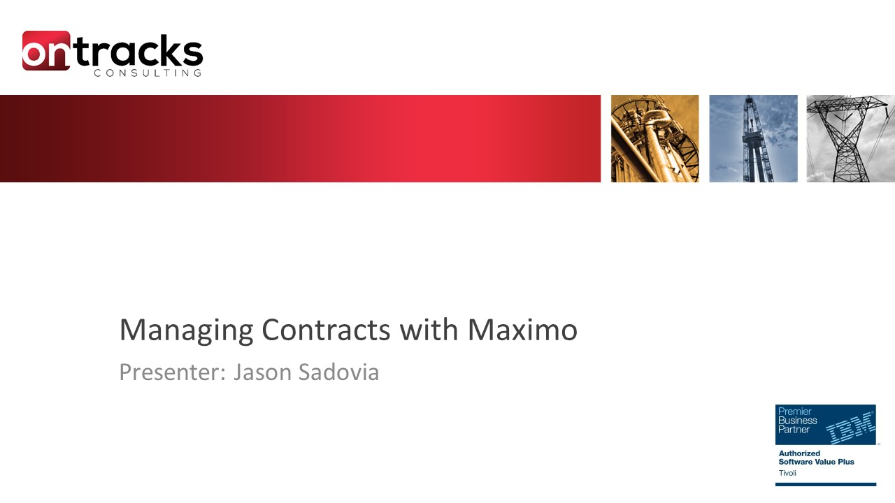 Contracts Management in IBM Maximo - YouTube