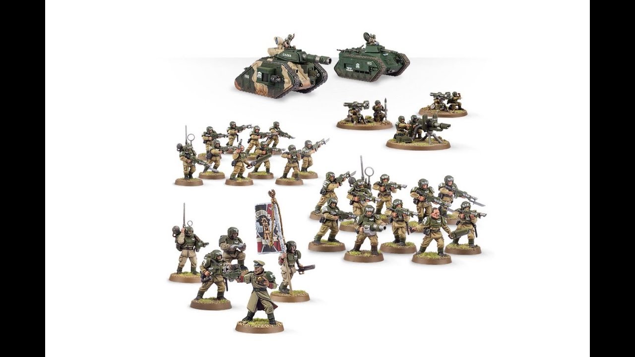 Unboxing Astra Militarum Imperial Guard Cadian Defence Force - YouTube