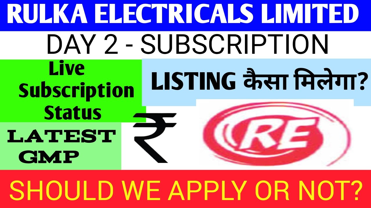 Rulka Electricals Ipo 🔴Rulka Electricals Ipo Review 🔴 Rulka Electricals ...