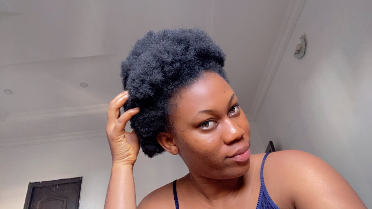 Hair vlog(styling my natural 4C hair) - YouTube