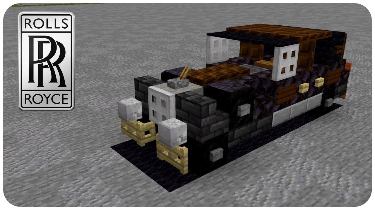 How to build a vintage car in minecraft (Rolls Royce Phantom 1930 ...