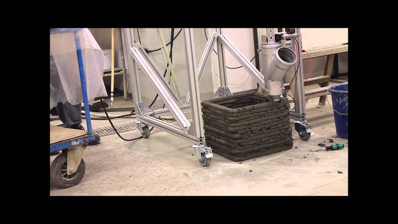 Mobile Street Furniture and Art Concrete 3D printer - YouTube