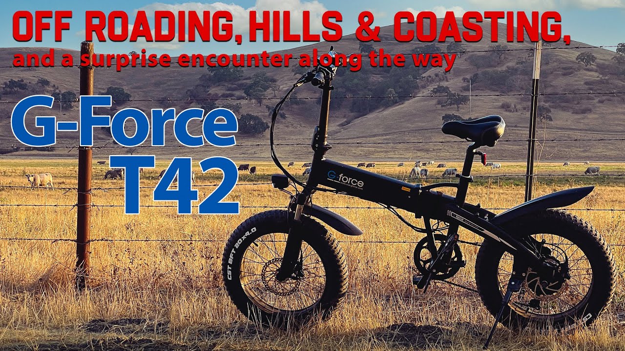 G-Force T42 E-Bike Off Road, Uphill, Coasting, and more! - YouTube