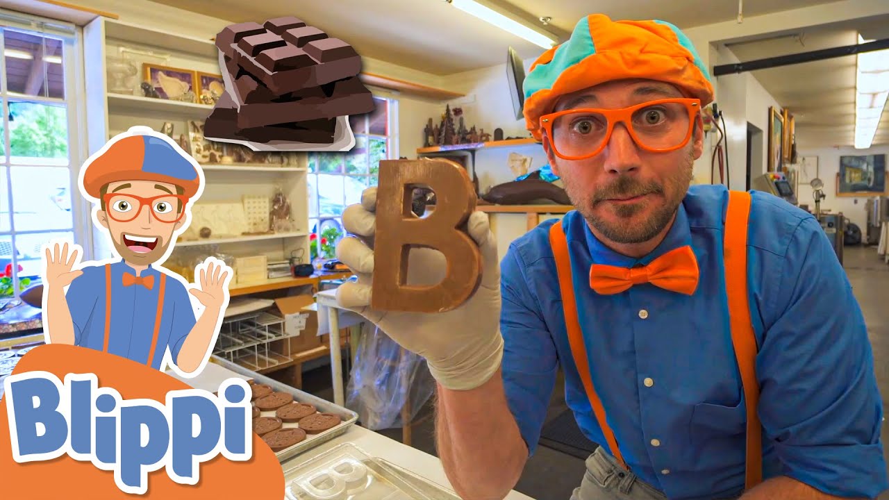 Blippi Makes Chocolate At A Chocolate Factory! | Educational Videos For ...