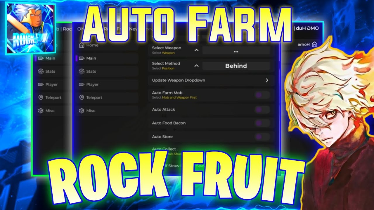 *New* 🔥 Rock Fruit Script |⚡ Pastebin | Auto Farm, Auto Collect Fruit ...