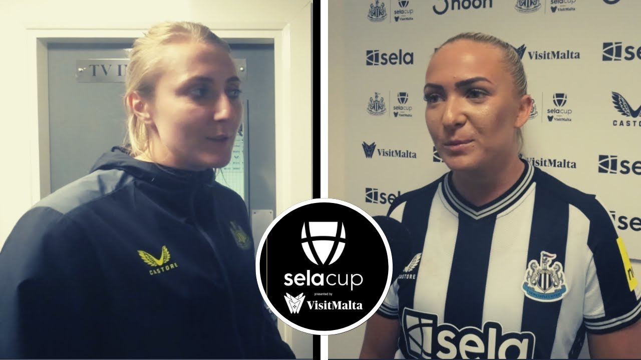 Newcastle United Sela Cup interviews with Becky Langley & new star ...
