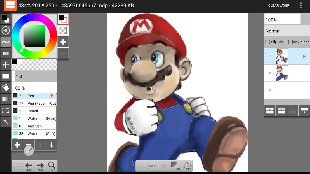 Super Mario time lapse with Lenovo Yoga Book! - YouTube