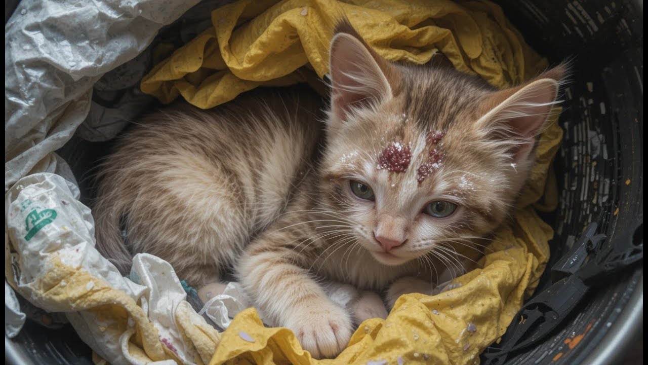 Rescued Kitten Abandoned in Dirty Sewer – Body Full of Parasites ...