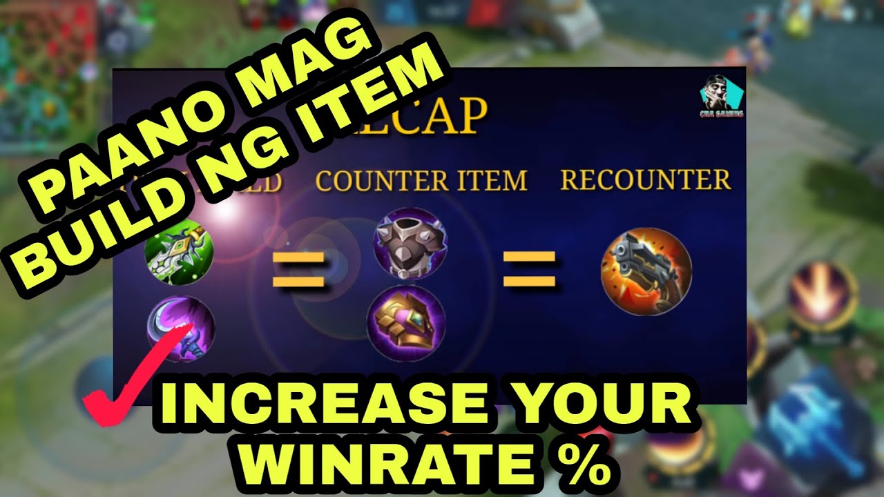 How to build item | Build counter and recounter item | Basic Item Guide ...