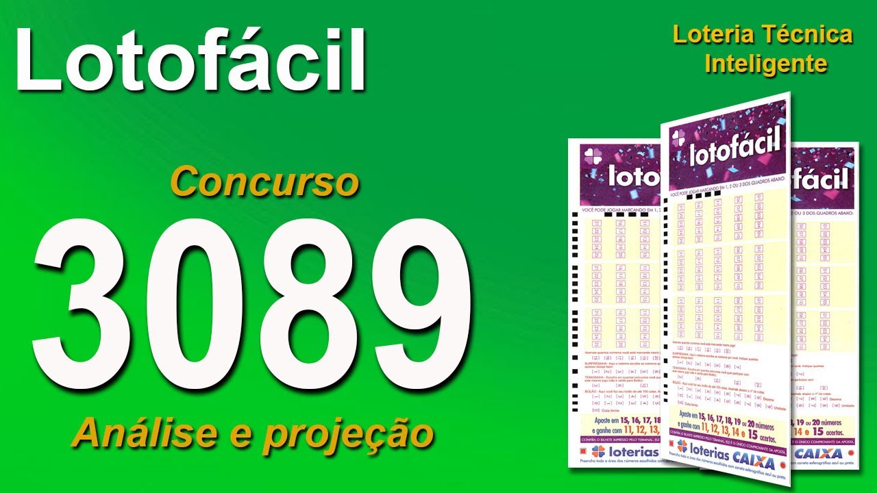 ANÁLISE E PROJEÇÃO PARA O CONCURSO 3089 DA LOTOFÁCIL - YouTube