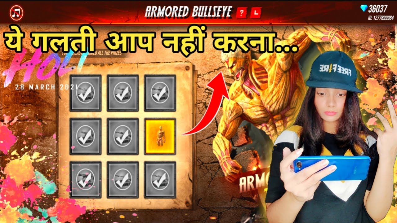 ARMORED TITAN BUNDLE IN FREE FIRE | FREE FIRE ARMORED BULLSEYE EVENT ...