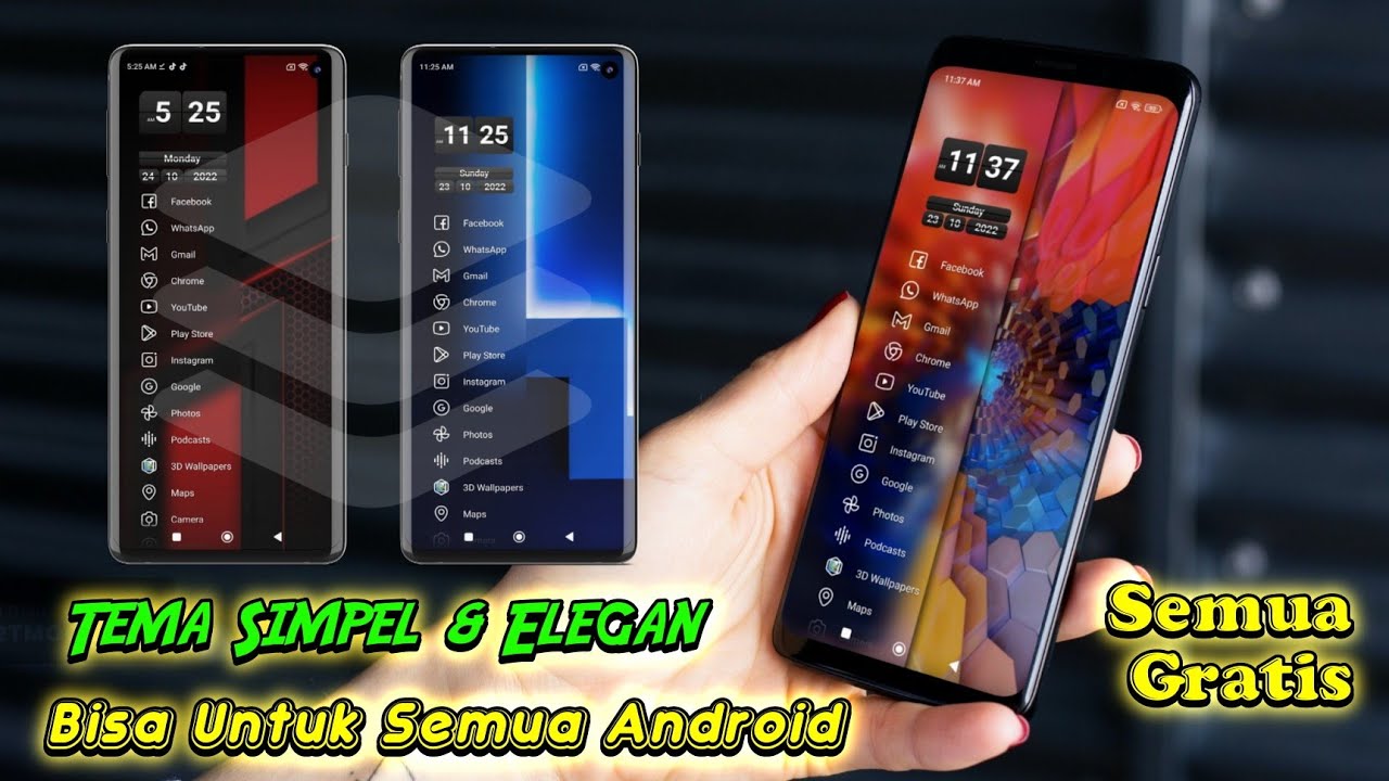Setup Tampilan Android Simpel Dan Elegan Menggunakan Niagara Launcher - YouTube