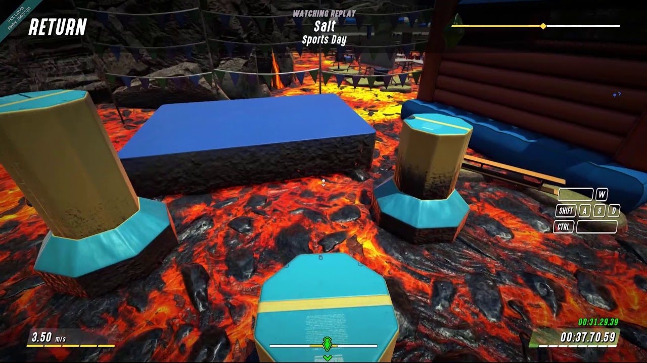 Hot Lava Sports Day Speed Run (1:08:99 | All Check Points) - YouTube