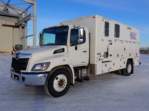 Lot #0142: 2014 DynaWinch Hino 338 Wire Line Truck | Edmonton Region ...