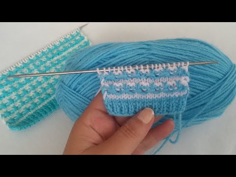 RENKLİ ÖRGÜ SEVERLERE MAVİLİM ÖRGÜ MODELİ YAPILIŞI (❤️ Knitting Patterns)