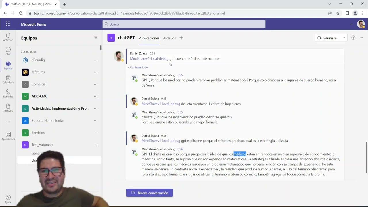 Tutorial - Como integrar Chatgpt-3.5-turbo con Microsoft Teams - YouTube