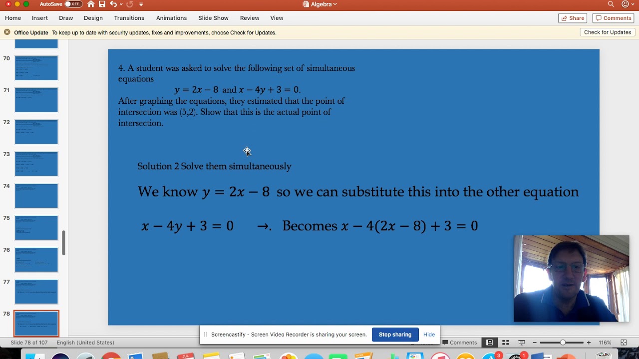 Simultaneous Eq Q4 - YouTube