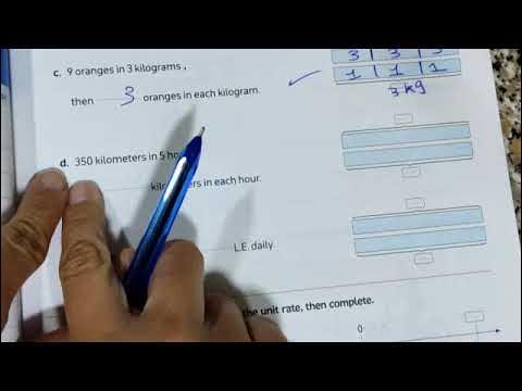 Exercises on unit 10 / lessons 1 to 3 / exploring unit rate - determine ...