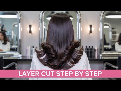 How to: Multi Layer With Step Hair Cut/ Tutorial/easy way/step by Step/Layer cut/in... - YouTube