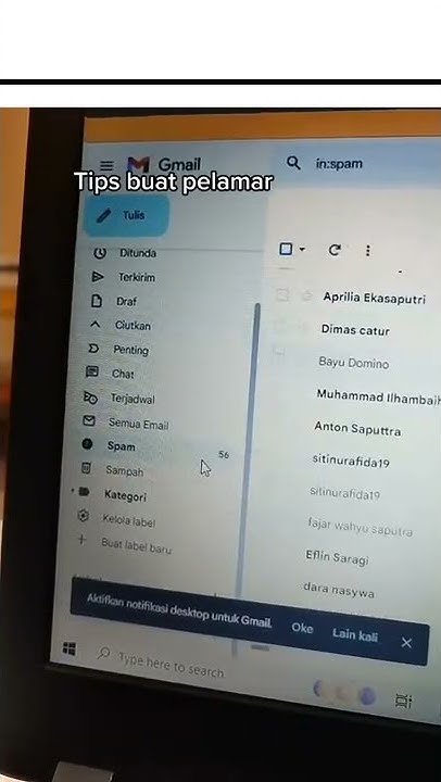Tips buat pelamar kerja agar email tidak masuk di spam - YouTube