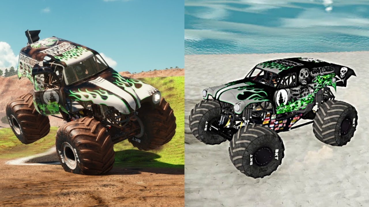 GRAVE DIGGER OVERCAST MONSTER TRUCK BEST Freestyle Moments in Monster ...