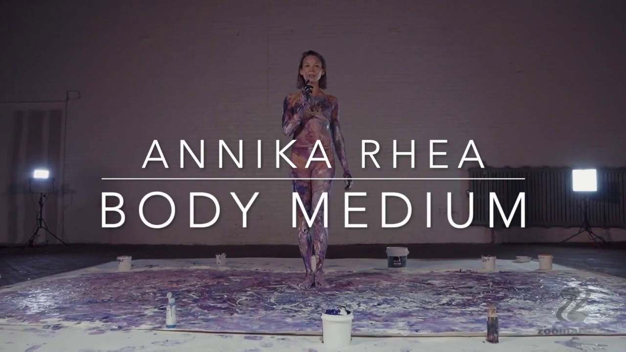 BODY MEDIUM : Annika Rhea- Dance Painting, Purple Corona at The Box Factory - YouTube