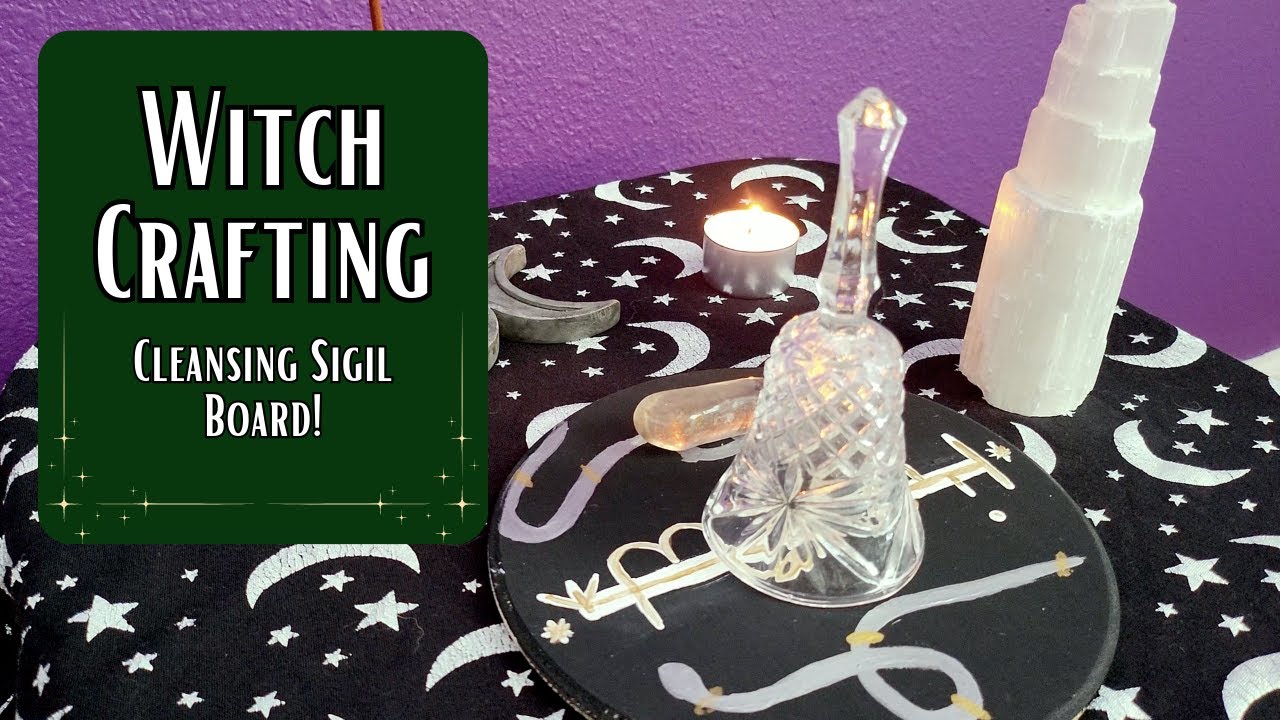 Cleansing Sigil Board to Banish Negativity! Craft with Me! [CC] - YouTube