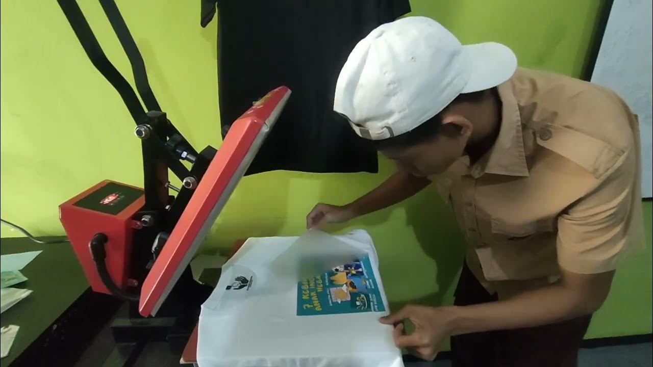 PROSES SABLON DTF KAOS - YouTube