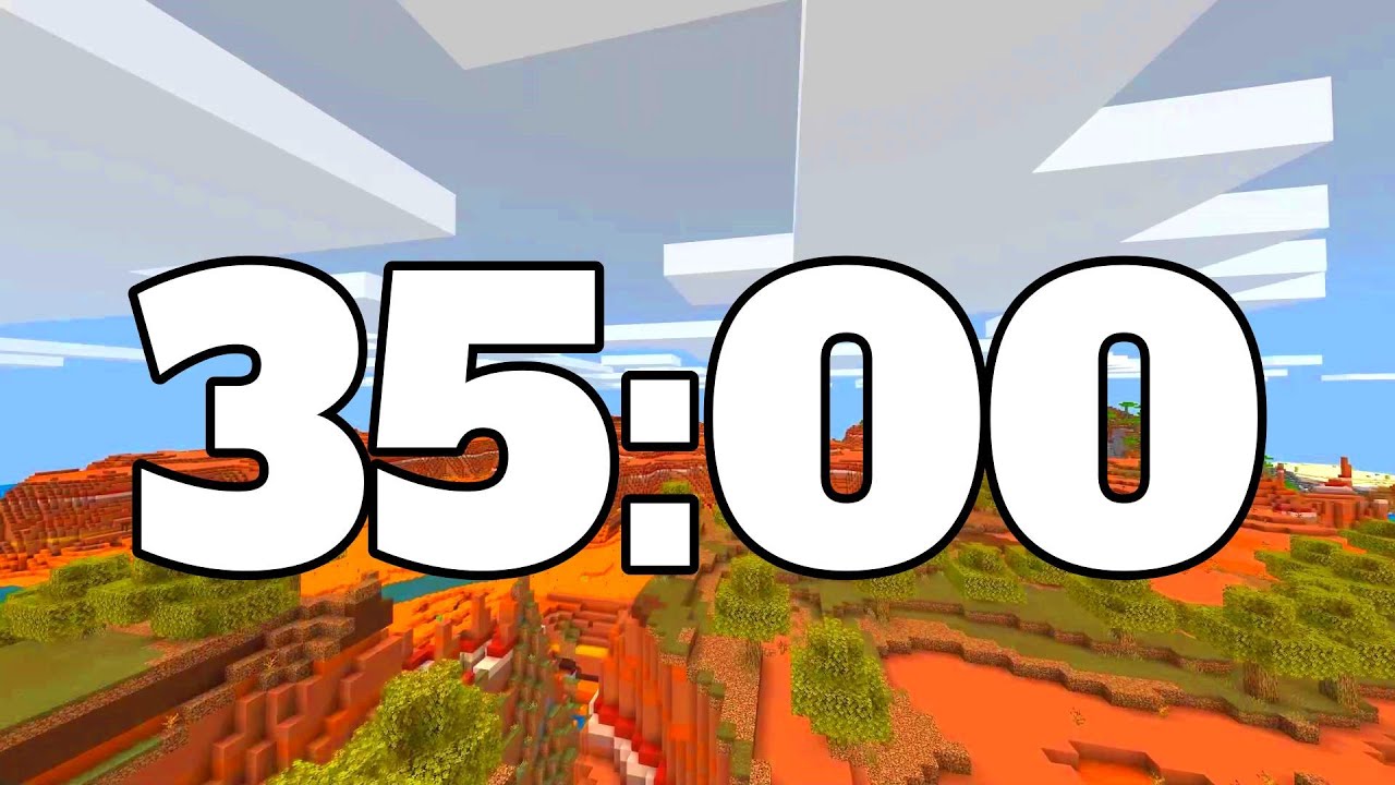 35 MINUTE TIMER. MINECRAFT TIMER. - YouTube