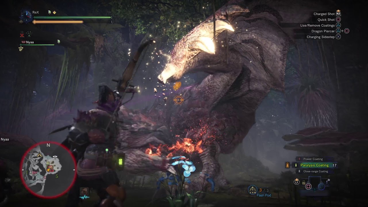 [MHW:Beta]Monster Hunter: World rathalos bow solo new recode (5:36 ...