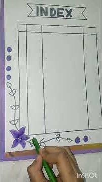 Index design for school assignments and project files! #shorts # ...