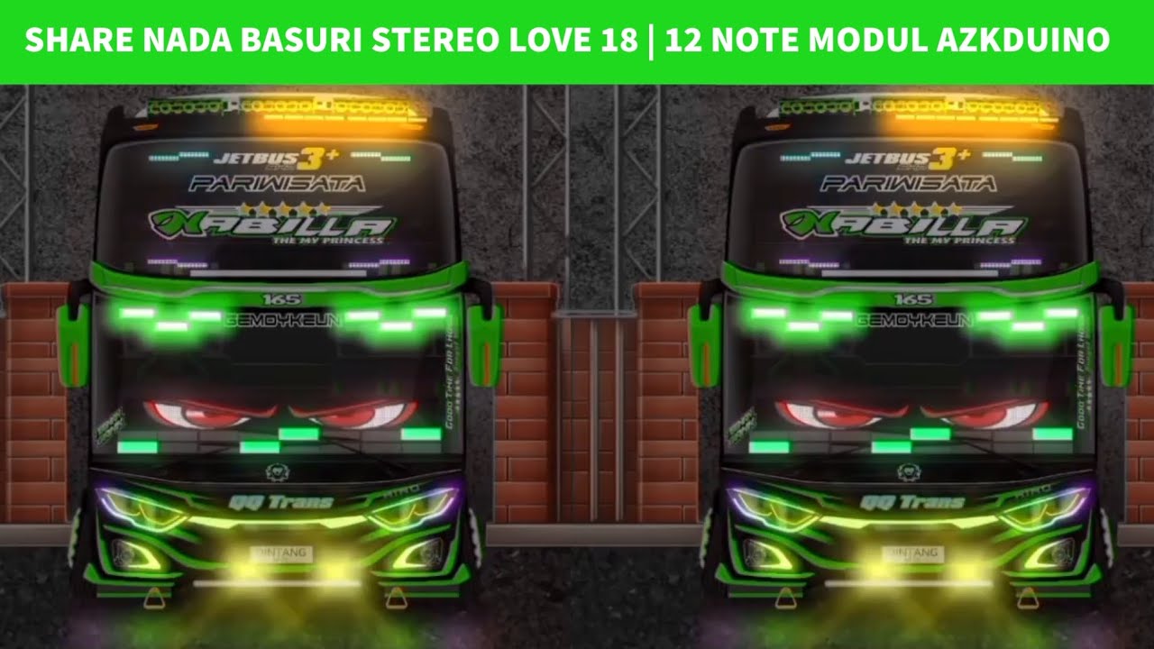 SHARE ‼️ NADA BASURI STEREO LOVE 12|18 NOTE MODUL AZKDUINO #basuri # ...