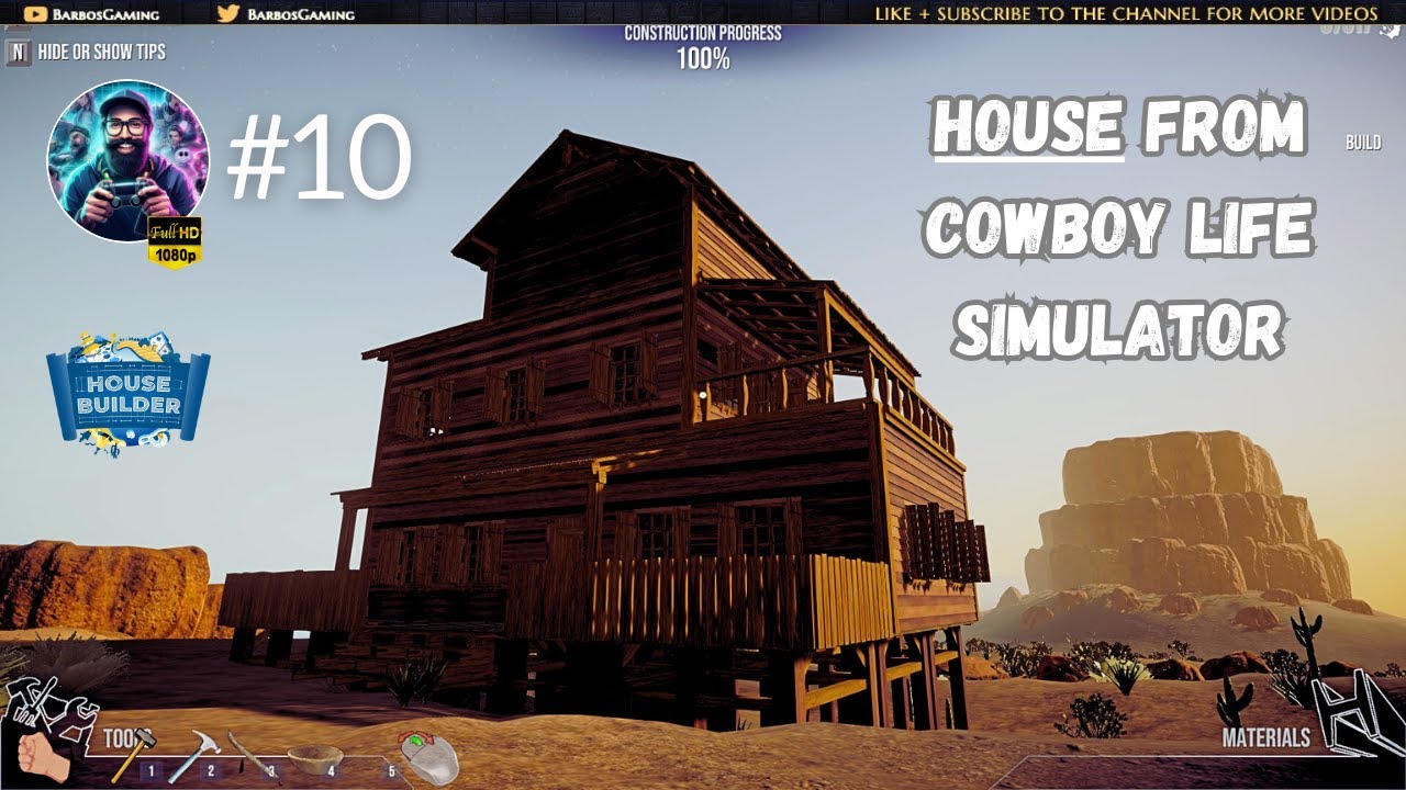 COWBOY HOUSE from Cowboy Life Simulator | House Builder Gameplay #10 ...