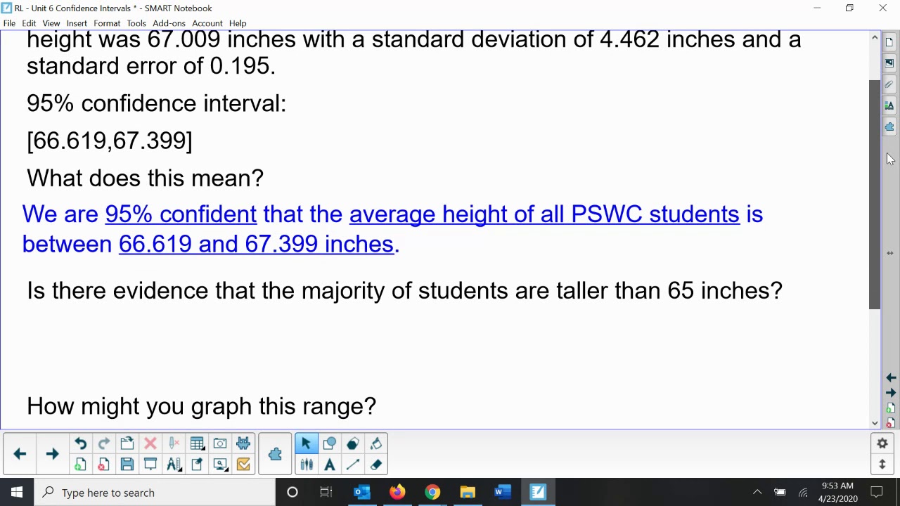 Interpreting Confidence Intervals - Example 2 - YouTube