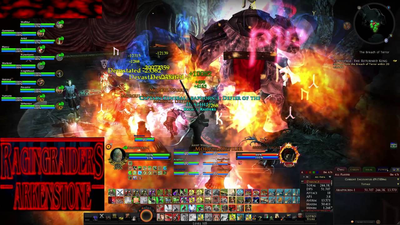 LOTRO Gothmog T2C Original Challenger Run - Raging Raiders - YouTube