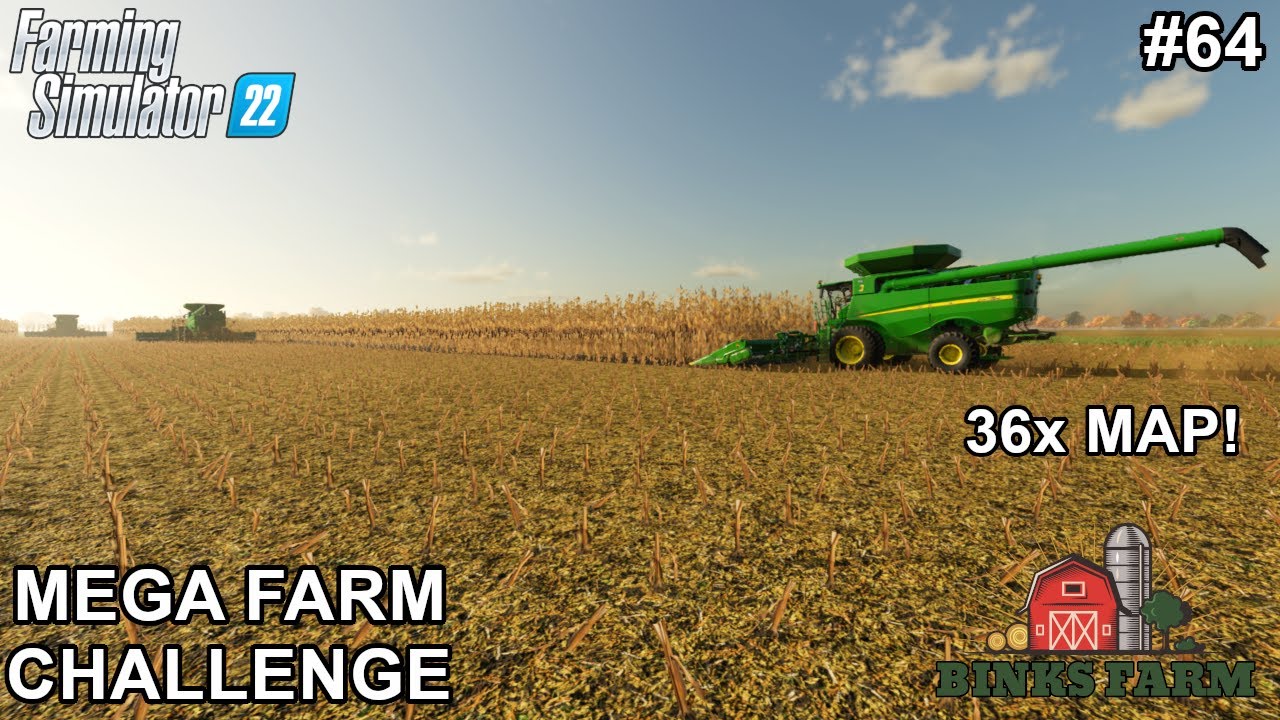 HARVESTING 300 ACRES OF CORN! | Spring Creek, ND | Farming Simulator 22 ...