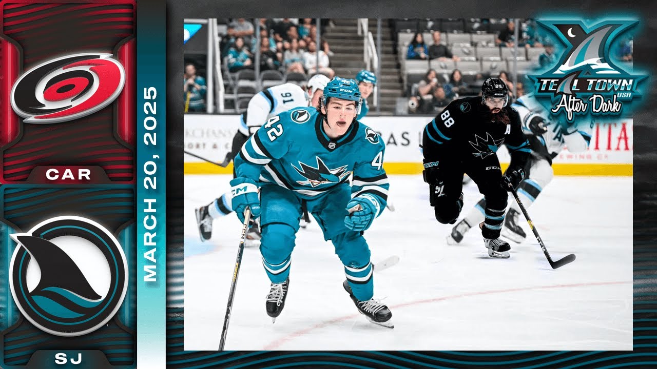San Jose Sharks vs Carolina Hurricanes - 3/20/2025 - Teal Town USA ...