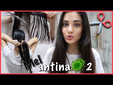 EVDE SAÇLARIMI KESTİM VE BAKIM YAPTIM ! | MELANTİNA #2