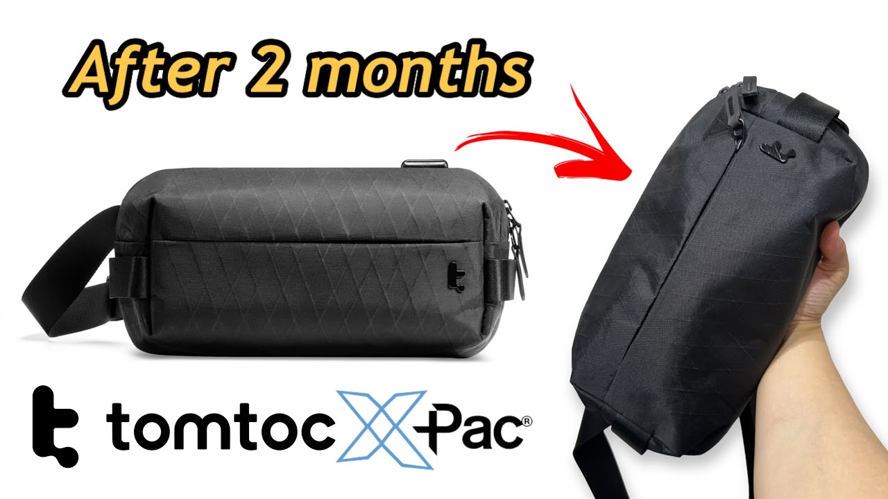 After 2 months of using Tomtoc T21 EDC X-Pac Sling Bag - YouTube