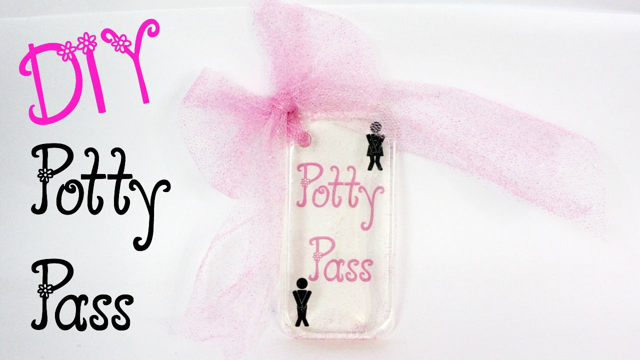 Potty Pass DIY - Perfect Teacher Gift Idea Craft Klatch - YouTube