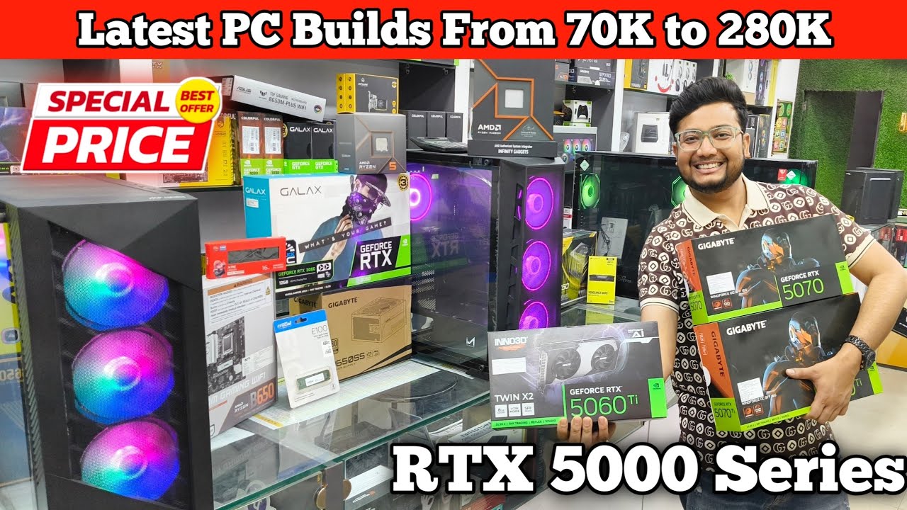 70K to 280K Gaming/Productivity PC Builds in Nehru Place | RTX 5060Ti ...