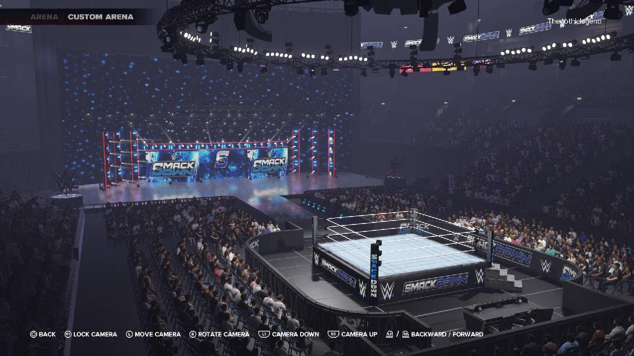 WWE 2K24: Custom Arena - SmackDown Arena '25 - YouTube