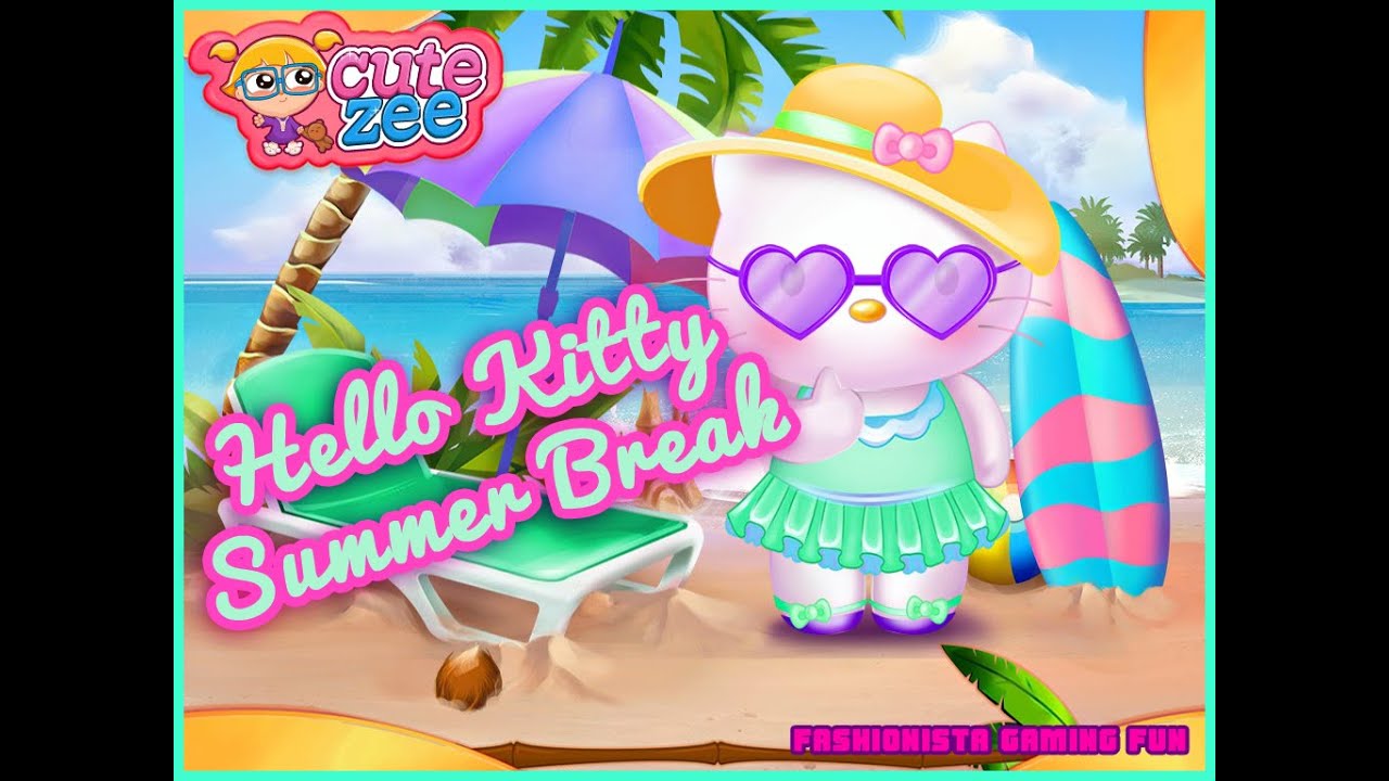 Hello Kitty Summer Break- Fun Online Dress Up Games for Girls Kids ...