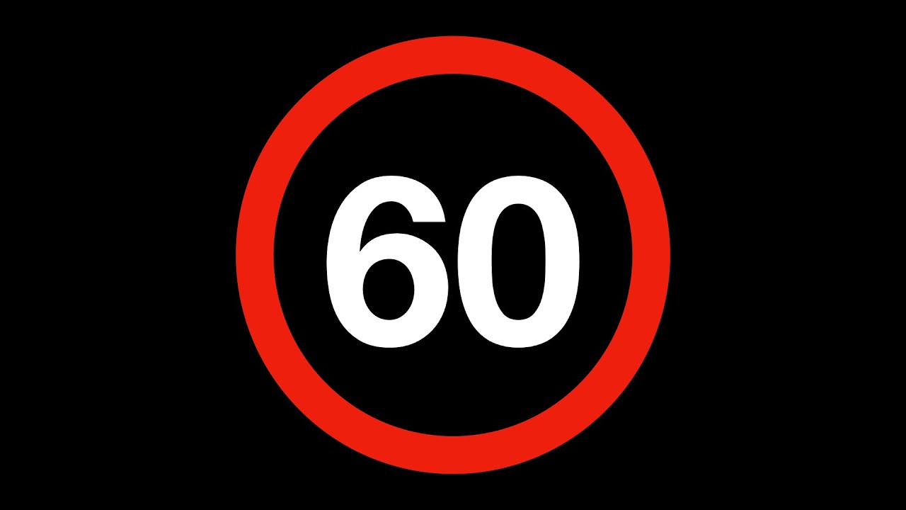 60 Second Countdown Timer (No Music) - The Master Trainer - YouTube